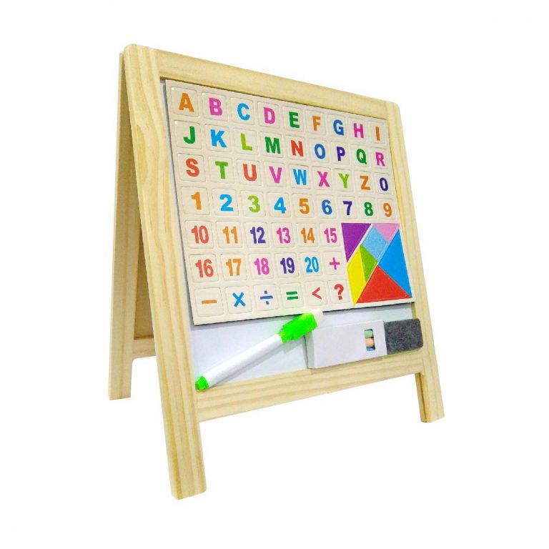 Tablero Magnético Doble En Madera - Jugando Aprendemos