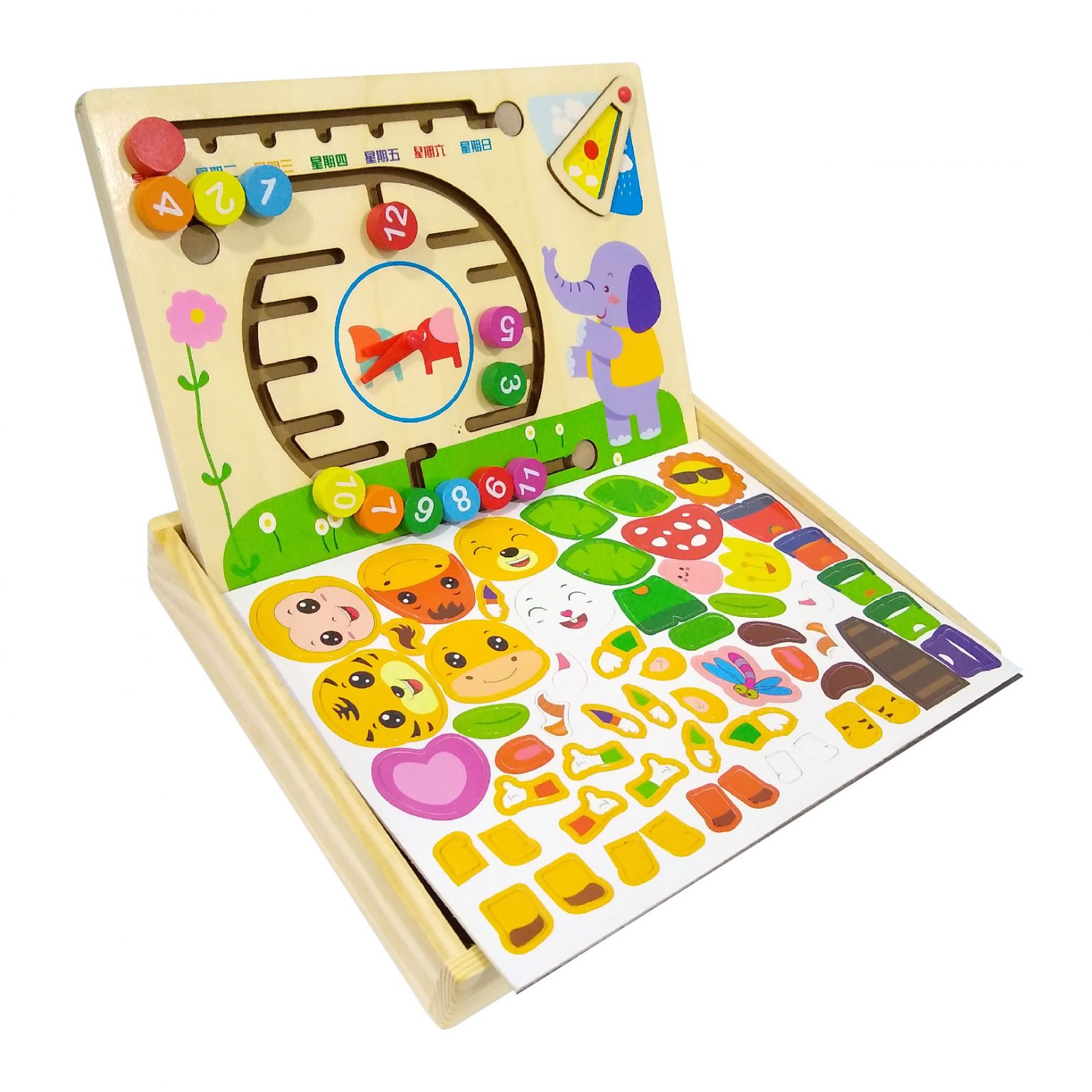 Tablero Multifuncional Magnetico - Jugando Aprendemos